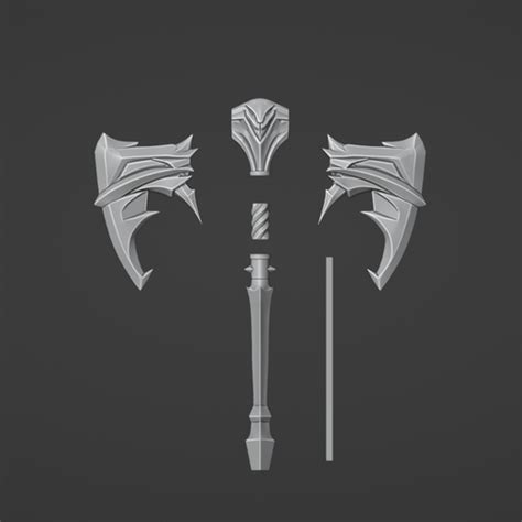 🪓 Sub Zero Axe From The Mortal Kombat 11 Deceiver Reaver・ 3d File For 3d Printing・cults