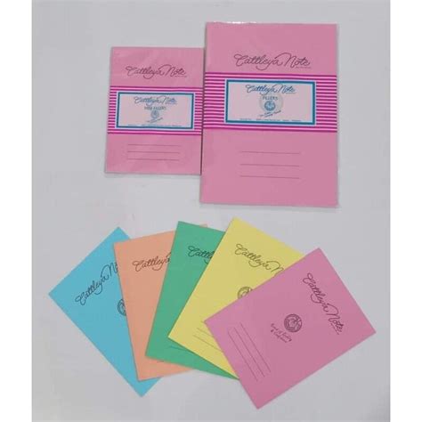 5pcs Cattleya Notebook Filler Mini Size 5 X 7 Big Size 7 X 10 Assorted Colors Notebooks