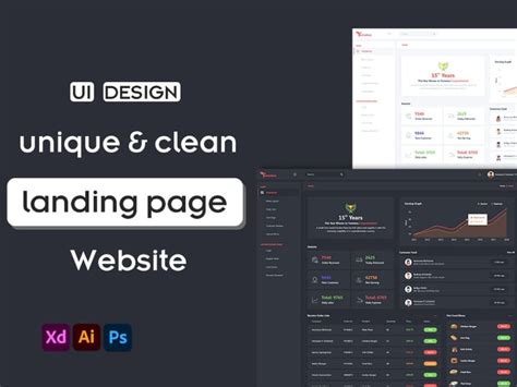 a design a modern and unique landing page upwork