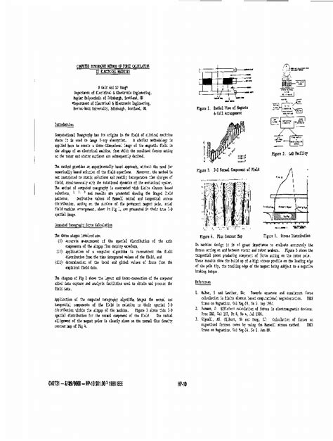 Computed Tomography Method Of Force Calculation In Electrical Machines