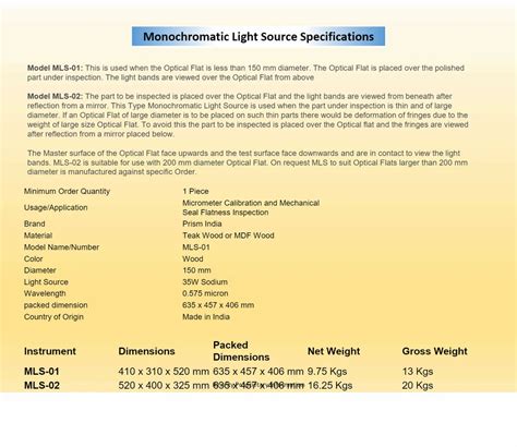 Monochromatic Light Source Manufacturer From Pondicherry