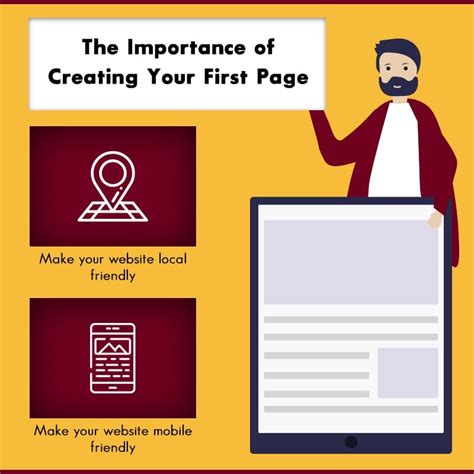 the importance of creating your first page