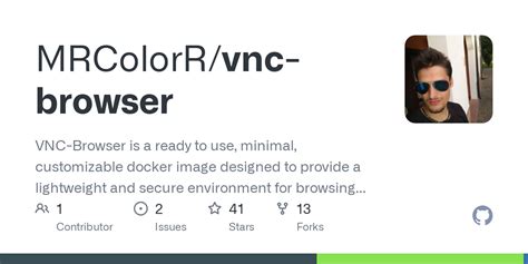 Github Mrcolorrvnc Browser Vnc Browser Is A Ready To Use Minimal Customizable Docker Image