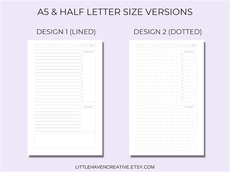 Language Note Taking Templates Sizes Foreign Language Etsy UK
