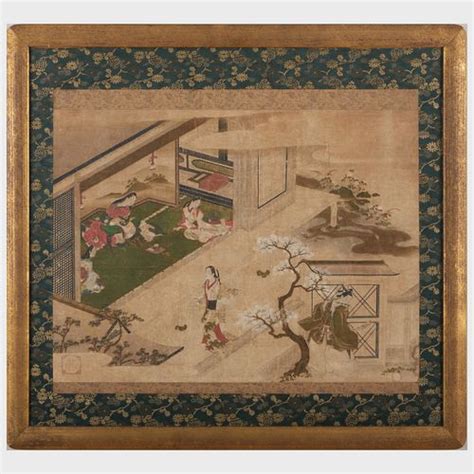 japanese scroll fragment sold at auction on 11th september stair