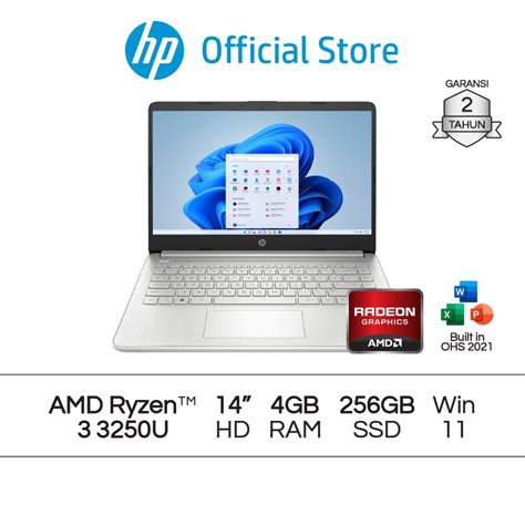 Jual Laptop Hp Amd Ryzen Radeon Gb Ram Gb Ssd Silver Windows