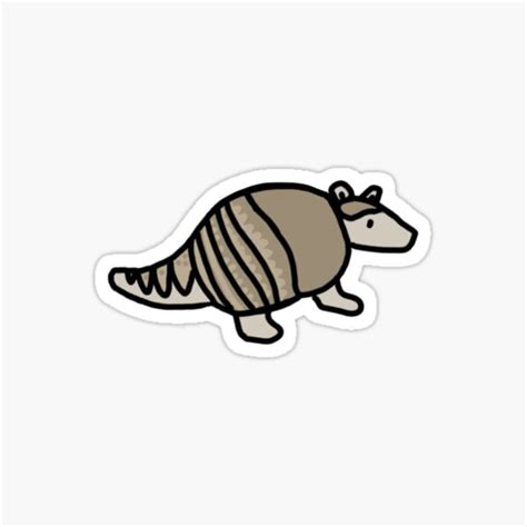 Mini Adorable Armadillo Pangolin Sticker For Sale By Mini Stickers