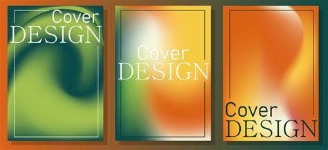 Blurred Backgrounds Set With Modern Multi Color Gradient Patterns