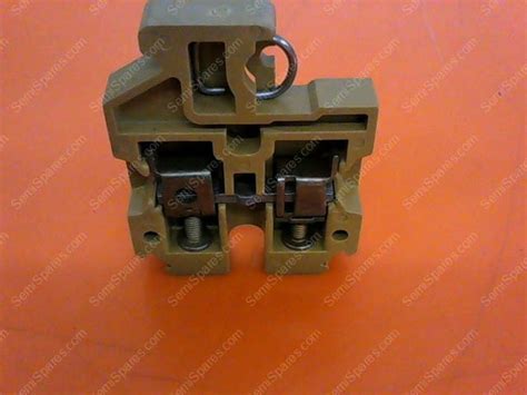 Sak 6n Din Rail Mount Terminal Block 2 Positions 22 Awg 8 Awg 6mm Screw Semispares