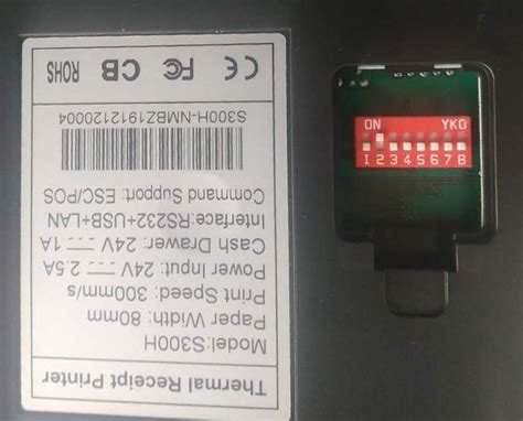 Thermal Receipt Printer S300h Dip Setting • How To • Launguage Compati