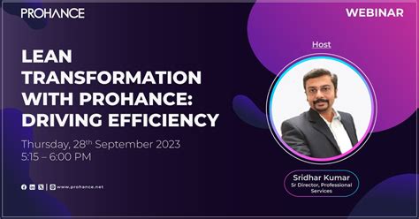 Prohance On Linkedin Leantransformation Businessefficiency Event Productivity Webinar