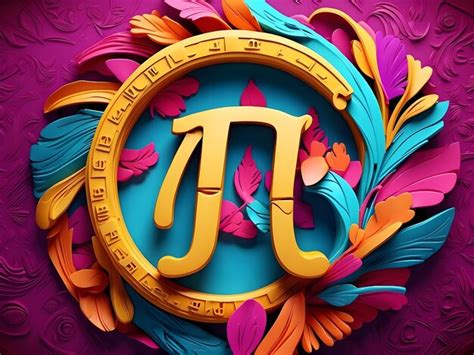 Premium Photo An Artistic Representation Of The Digits Of Pi Forming Intricate Designs For Pi
