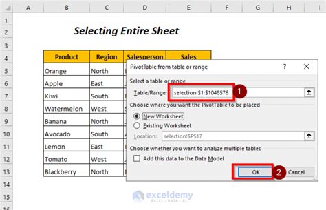Pivot Table Field Name Is Not Valid Causes And Corrections