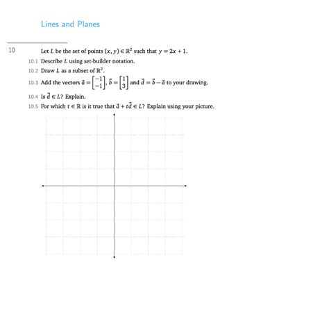 solved let l be the set of points x y ∈r2 such that y 2x 1