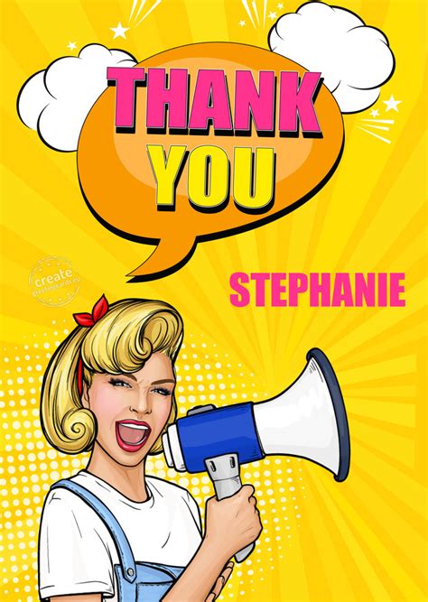 Thank You STEPHANIE Free Cards