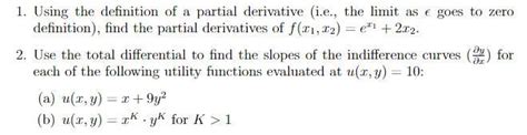 Solved Using The Definition Of A Partial Derivative Chegg