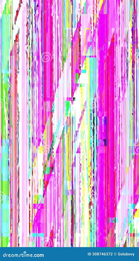 Abstract Background Glitch Signal Error Defect Stock Illustration Illustration Of Pixel