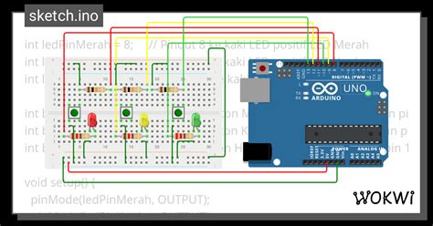 32 Kontrol Led Dengan Push Button Wokwi Esp32 Stm32 Arduino Simulator