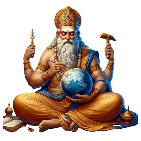 Happy Lord Vishwakarma Puja Hindu Festival Vishwakarma Pooja Lord Vishwakarma Festival Png