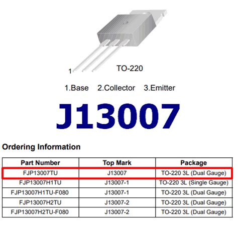 J13007 Datasheet - 8A, 700V, NPN Transistor ( PDF )