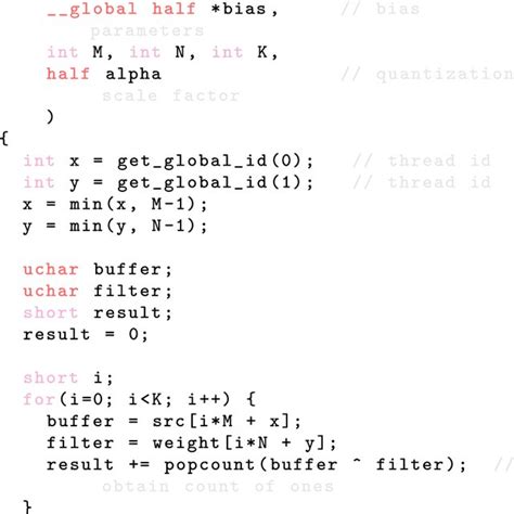 Example Code To Implement Binary Gemm With Gpu Instructions The