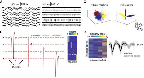 Figure S3 Semi Supervised Spike Sorting Methodology A Raw Left And
