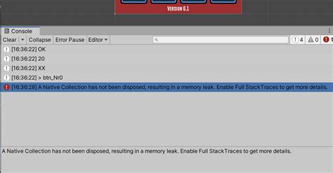 Memory Leak Unity Engine Unity Discussions