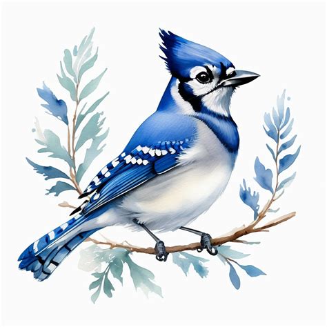 Bluejay Clipart Bluejays Svg Cute Bird Clipart Instant Download
