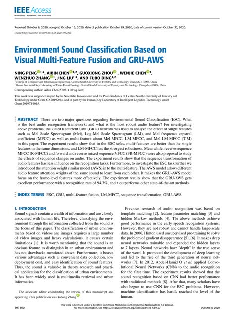 Pdf Environment Sound Classification Based On Visual Multi Feature Fusion And Gru Aws