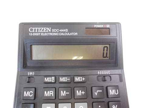 Калькулятор Сitizen SDC444s батарея, солнечный элемент