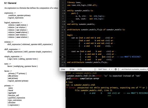 Error While Programming An Adder With Modelsim In Vhdl Stack Overflow