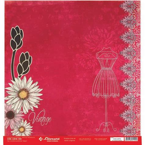 Papel Scrapbook Duplo 30 5 X 30 5 Lscd 409 Litocart Lojametallica