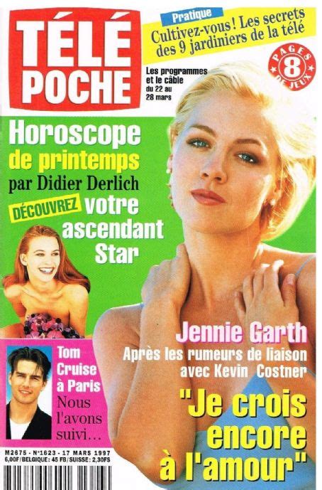 Jennie Garth Tele Poche Magazine 17 March 1997 Cover Photo France
