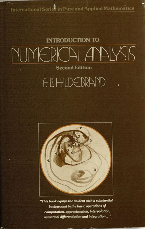 Buy Introduction To Numerical Analysis Pure Applied Mathematics S Book Online At Low Prices