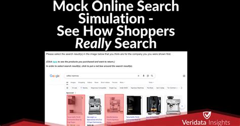 Mock Online Search Simulation See How Shoppers Really Search Veridata Insights