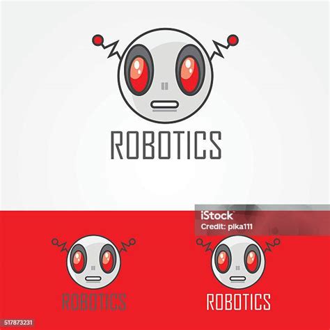 로봇 로고 디자인 엘리먼트벡터 일러스트레이션 로봇 헤드 금속에 대한 스톡 벡터 아트 및 기타 이미지 금속 금속의 기업 재무와 산업 Istock