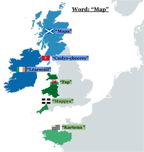Map In The Celtic Languages By Smgunit02 On Deviantart