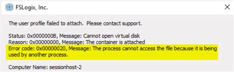 Troubleshoot Fslogix Profile Mount Errors Nerdio Manager For Enterprise