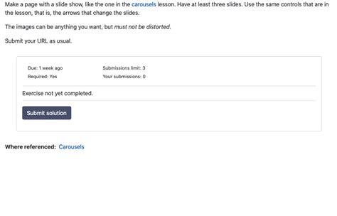 Solved Make A Page With A Slide Show Like The One In The Chegg Com