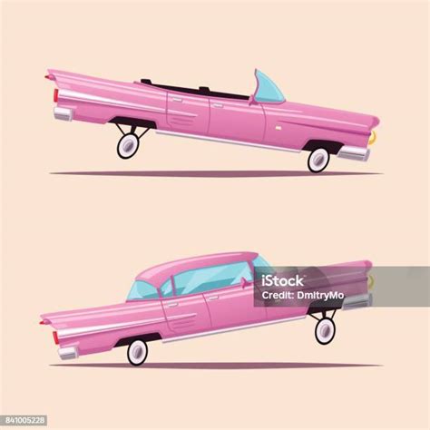 레트로 자동차입니다 빈티지 차 대입니다 만화 벡터 일러스트입니다 로우 라이더에 대한 스톡 벡터 아트 및 기타 이미지 로우 라이더 차 거라지 세일 Istock
