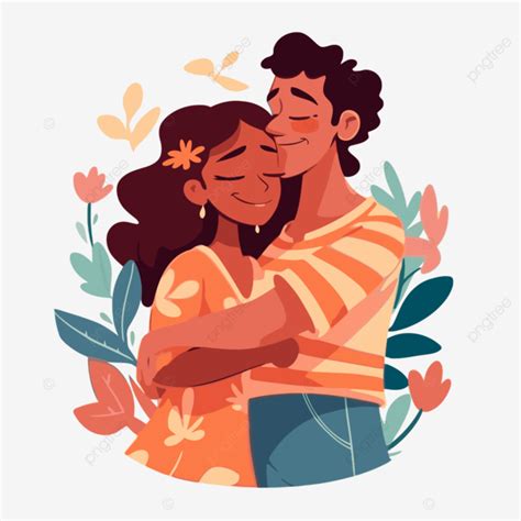 만화 커플 서로 포옹 벡터 포옹하다 클립 아트 만화 Png 일러스트 및 벡터 에 대한 무료 다운로드 Pngtree