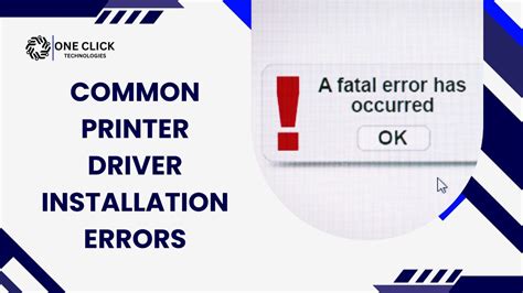What Are Common Printer Driver Installation Errors And How Do I Fix Them