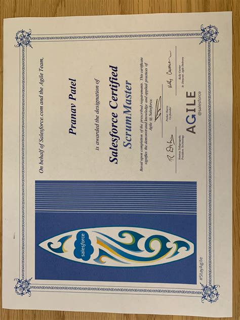 Pranav P On Linkedin Officially Salesforce Certified Scrum Master
