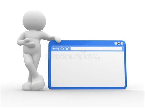 Web Browser Window Computer Or Internet Frame Template Design Of Flat Page Mockup Vector Stock