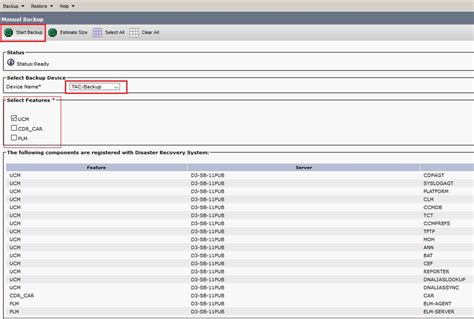 Configure And Troubleshoot Cisco Unified Communication Manager Cucm Backups Cisco