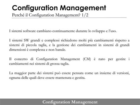 Configuration Management Ppt