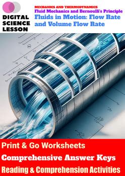 Fluids In Motion Flow Rate And Volume Flow Rate By Digital Science Lesson