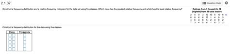 solved 2 1 37 question help construct a frequency