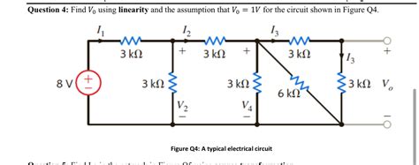 solved question 4 find v0 ﻿using linearity and the