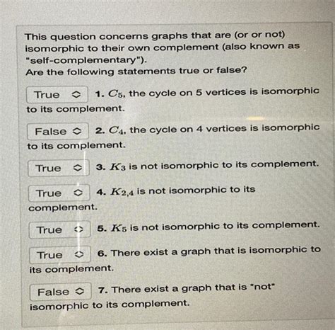 Solved This Question Concerns Graphs That Are Or Or Not
